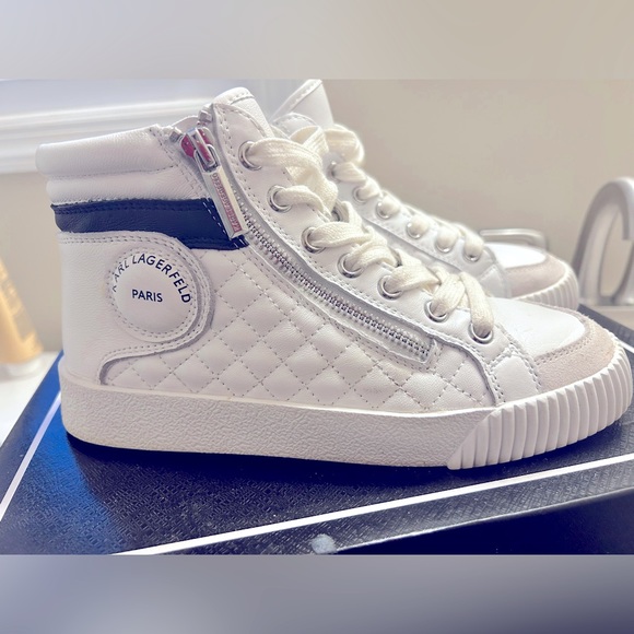 Karl Lagerfeld | Shoes | Karl Lagerfeld Paris Harriet Logo Quilted High ...